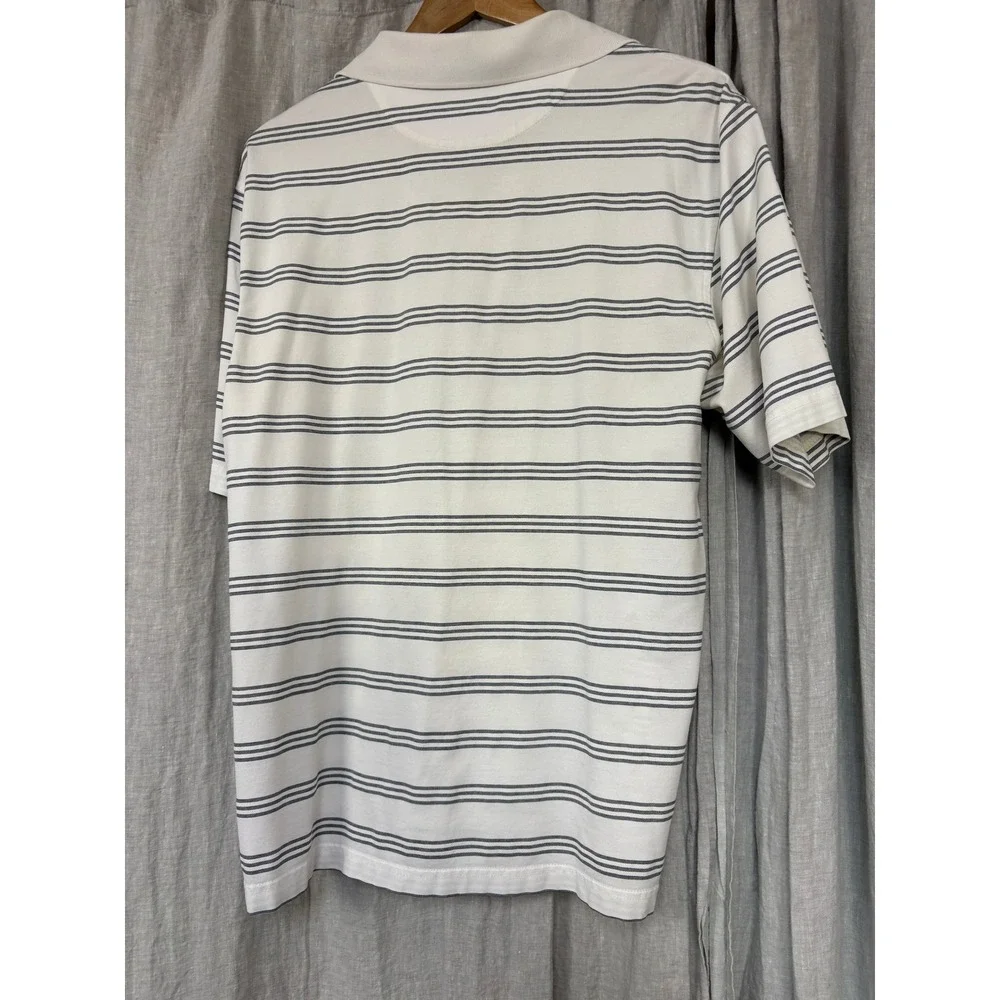Jos. A. Bank | Shirts | Jos A Bank Polo Shirt Mens Medium White Grey ...